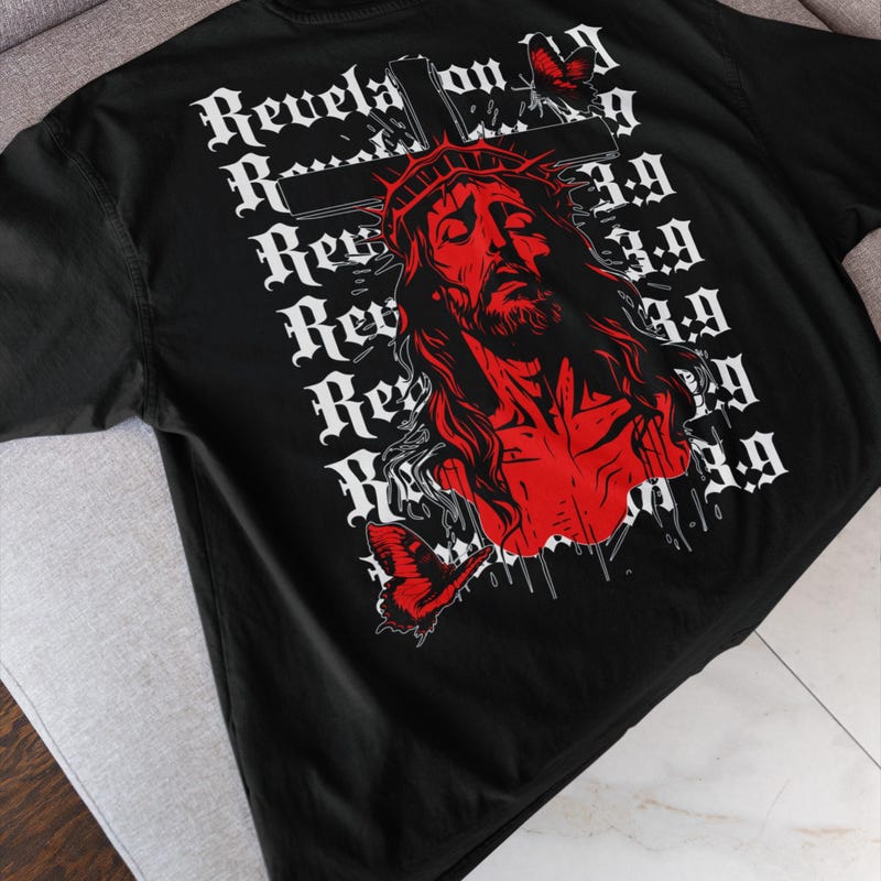 Gothic Cross Tshirt Red - Etsy