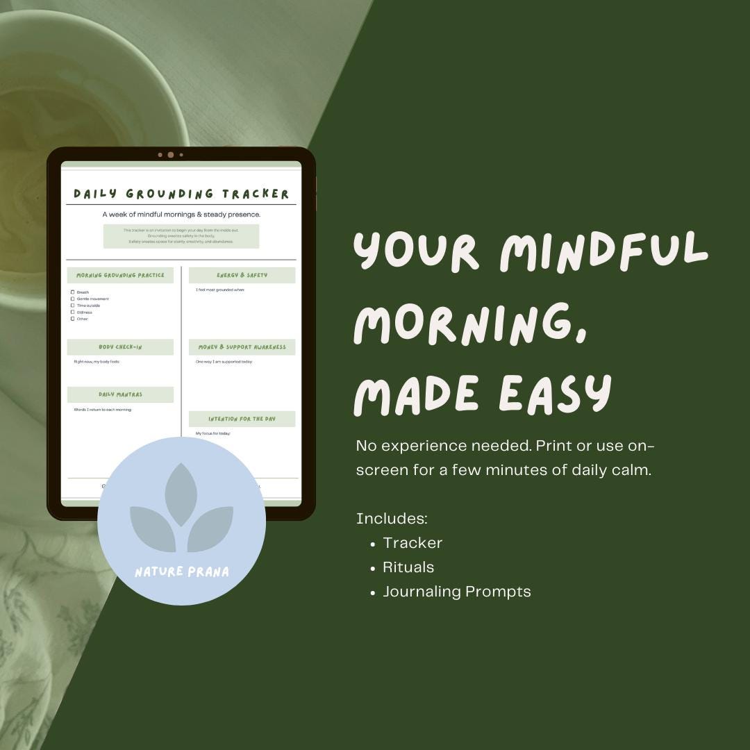 Printable Morning Ritual PDF for Self-care & Intention Setting ...