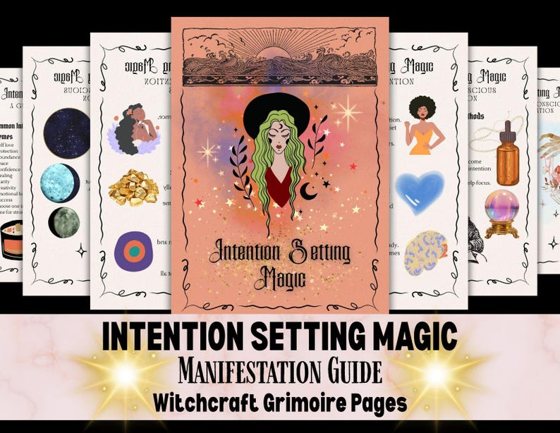 Intention Setting Magic Printable | Manifestation Guide | Witchcraft ...