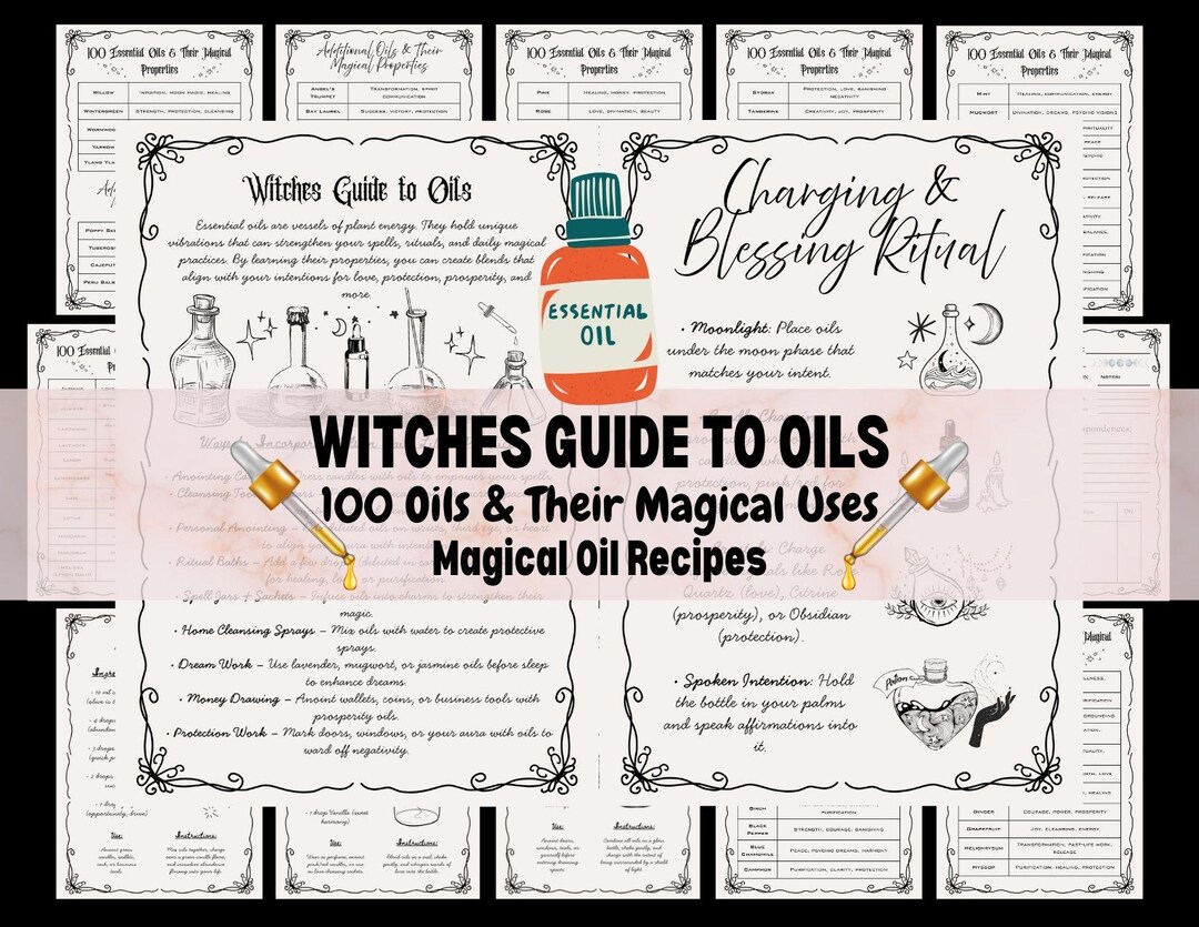 Witches Guide to Oils | Essential Oils in Witchcraft | 100 Oils ...