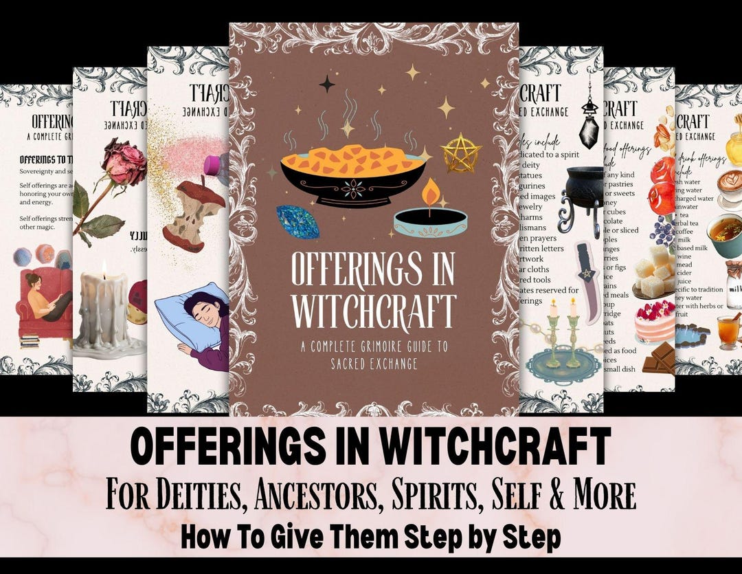 Offerings in Witchcraft Printable - Grimoire Guide - Sacred Exchange ...