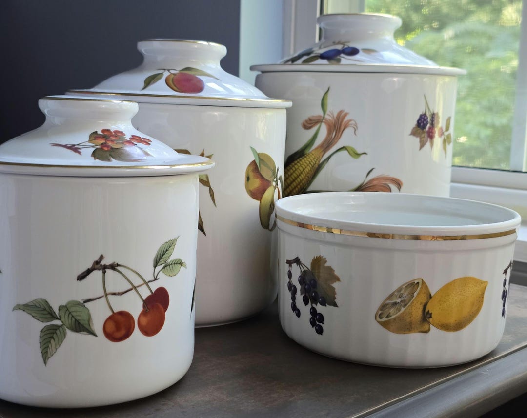 Royal Worcester Eversham Canister Set - Etsy