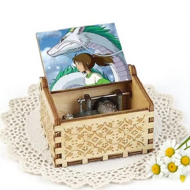 Japanese Anime Music Box, Wood Music Box, Handmade Music Box, Vintage ...