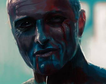 Blade Runner Tears in Rain Art - Etsy