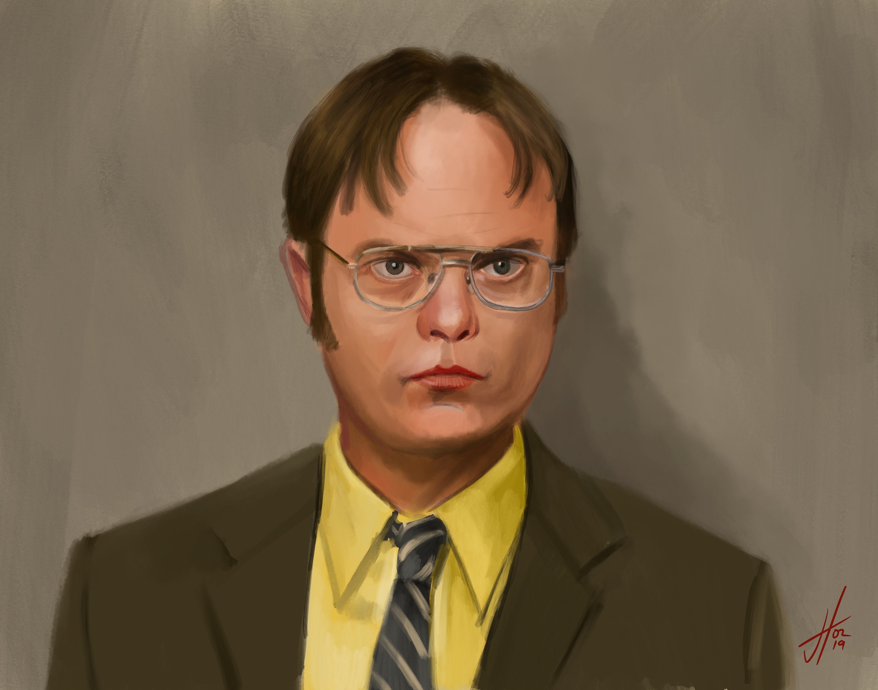 Dwight K Schrute Art Print the Office - Etsy UK