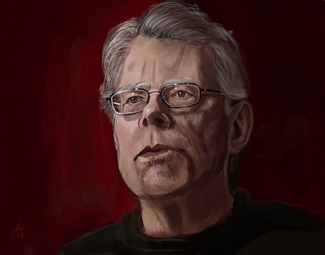 Stephen King Portrait Art Print - Etsy