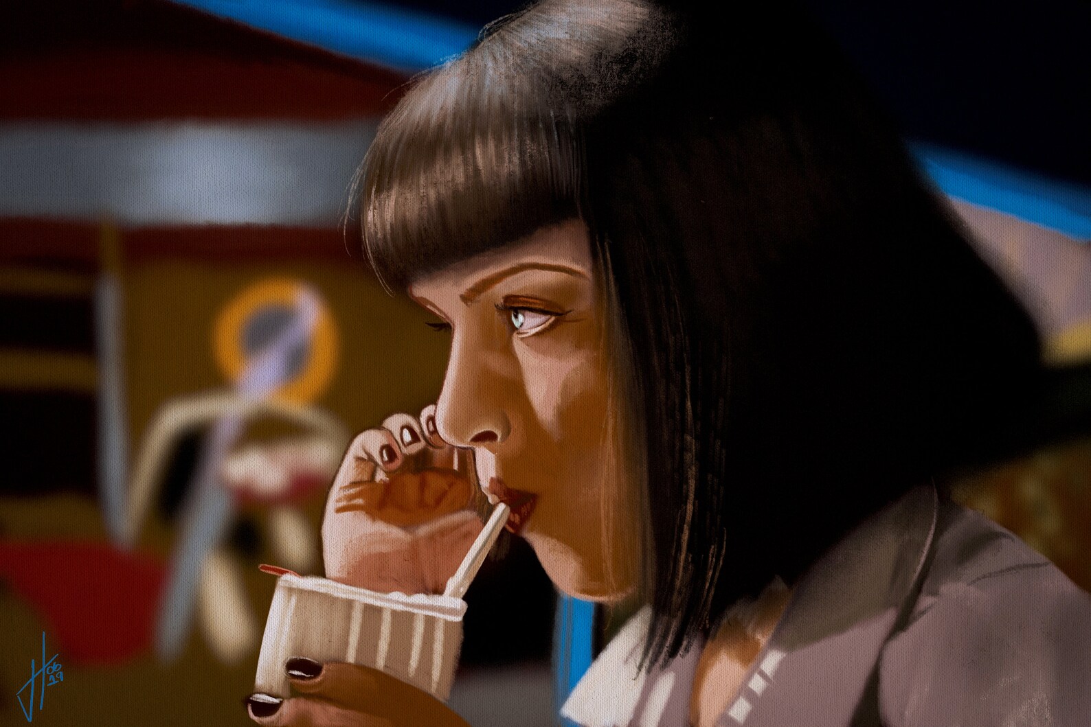 Pair of Two Pulp Fiction Art Prints - Etsy