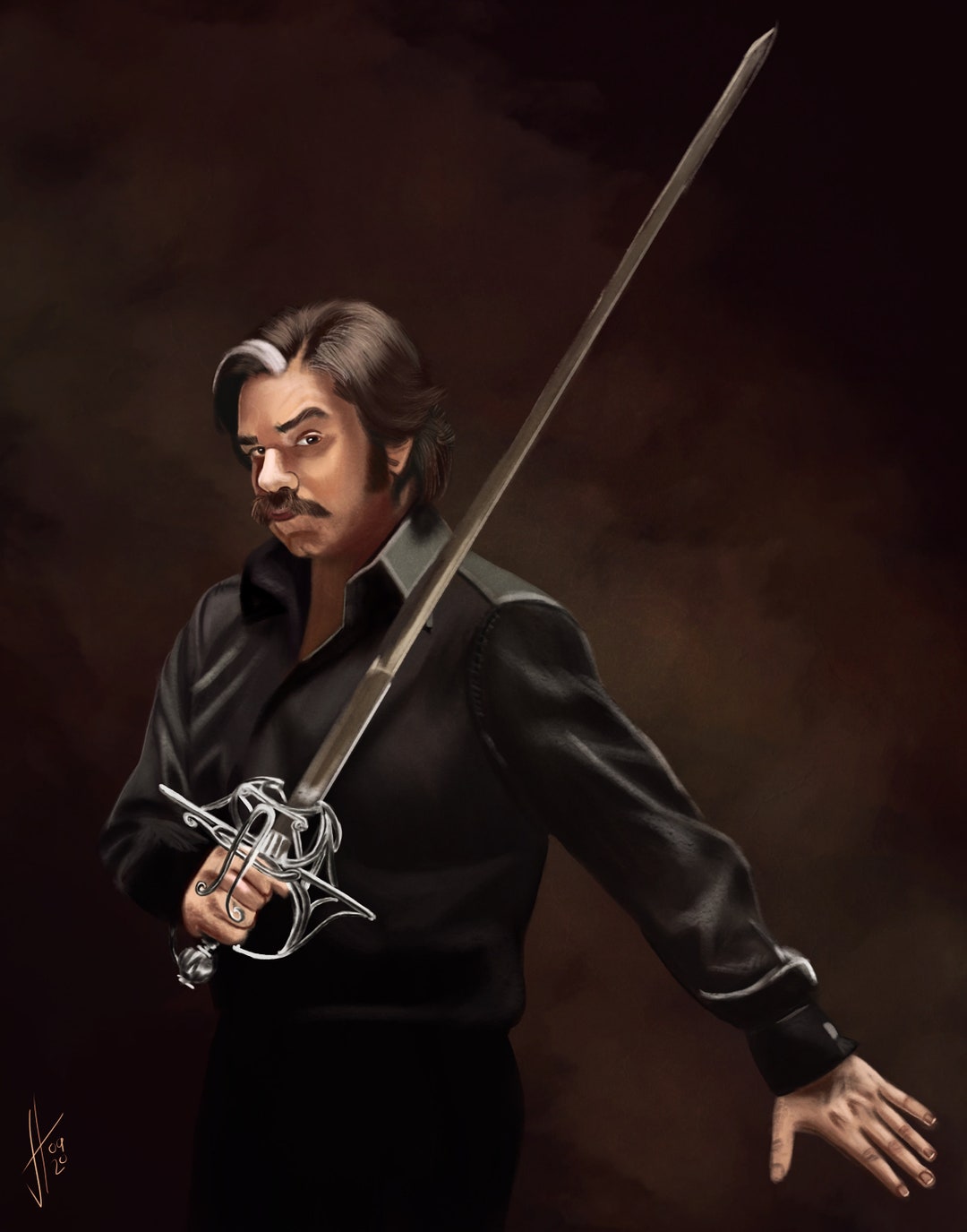 Toast of London Steven Toast Matt Berry Art Print - Etsy