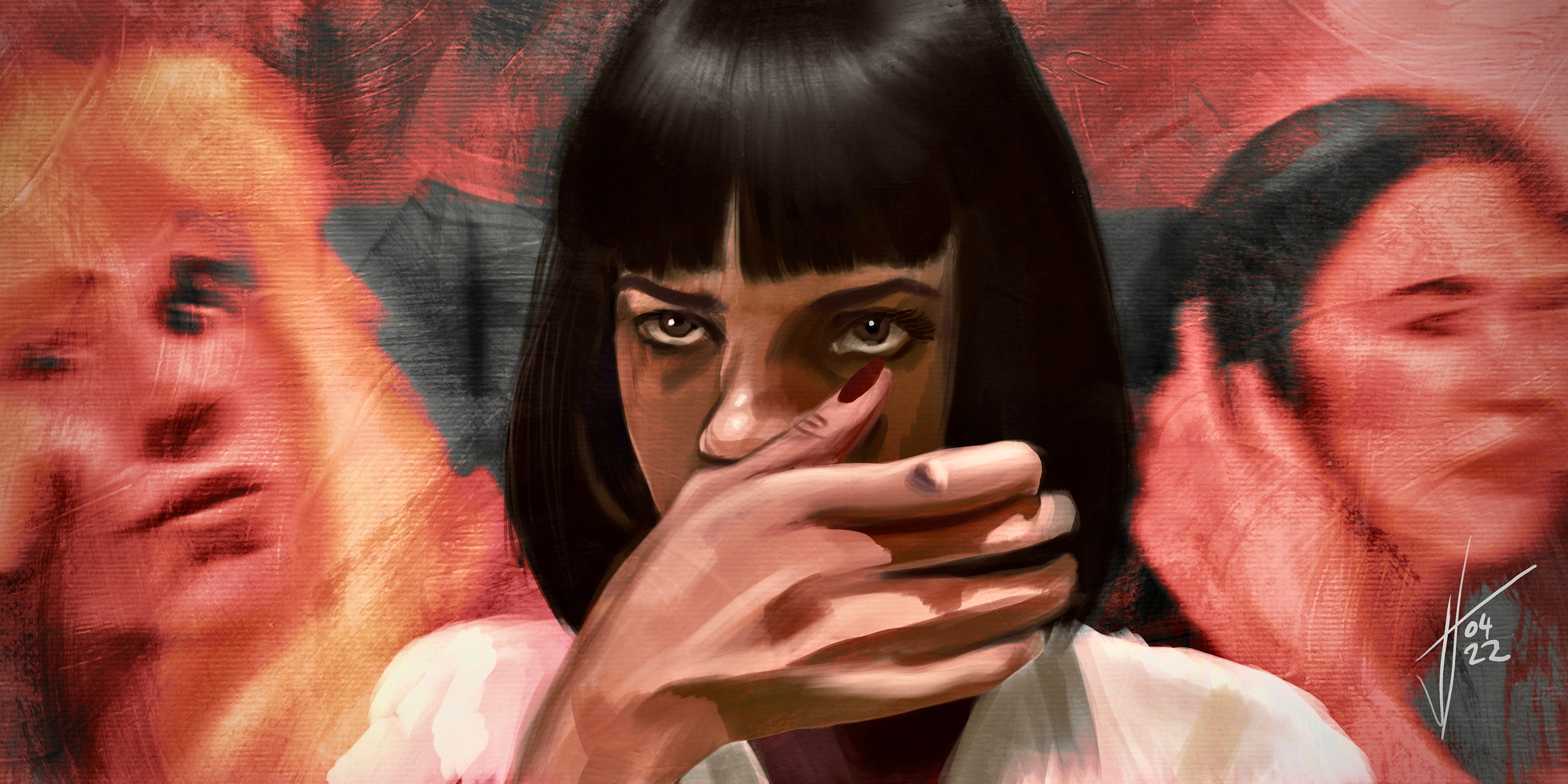 Mia Wallace Pulp Fiction Art Print