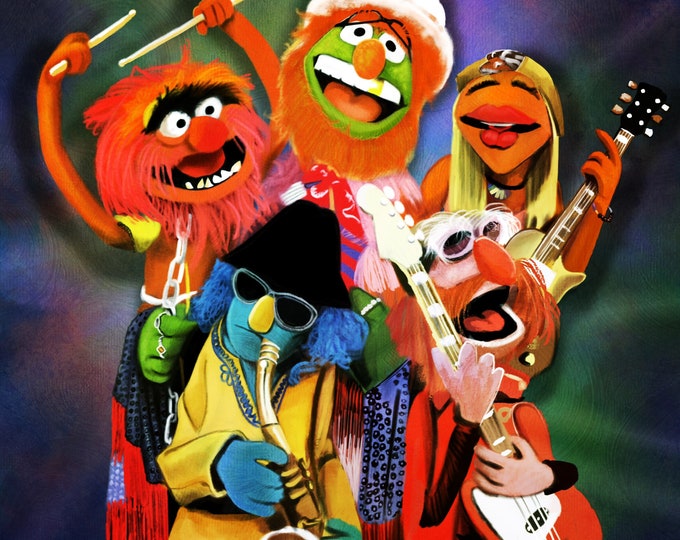 Dr Teeth and the Electric Mayhem Gig Poster (THE MUPPET MOVIE) - Etsy ...