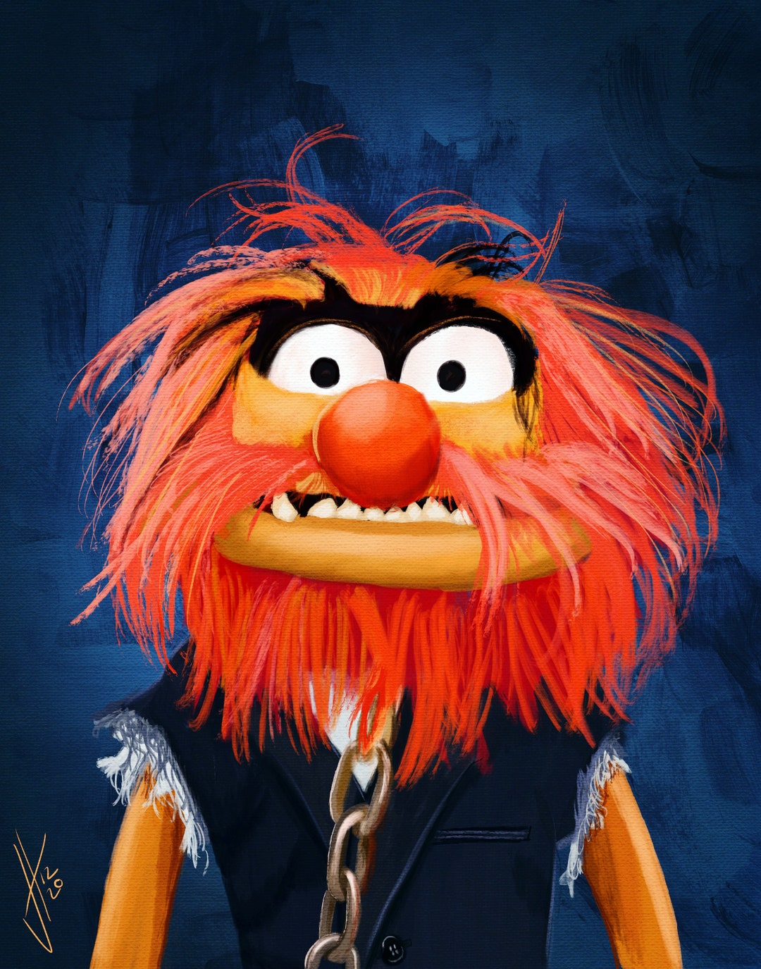 Animal Portrait Print the Muppets - Etsy