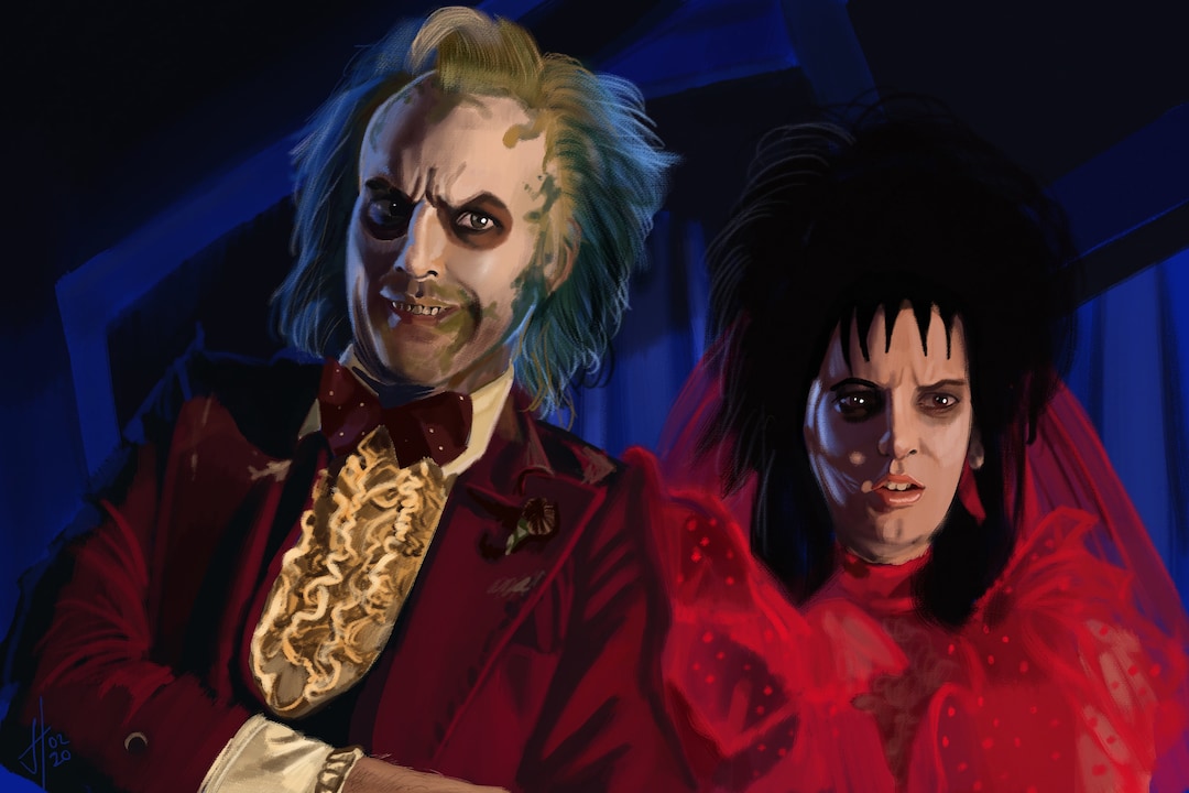 Beetlejuice Lydia Art Print - Etsy