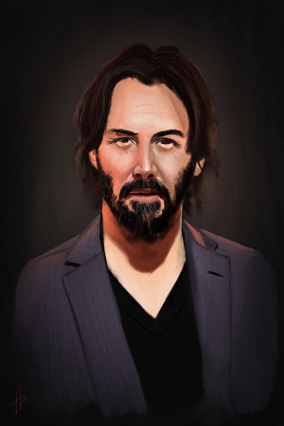 Keanu Reeves Art Print - Etsy