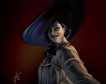 Lady Dimitrescu Art - Etsy