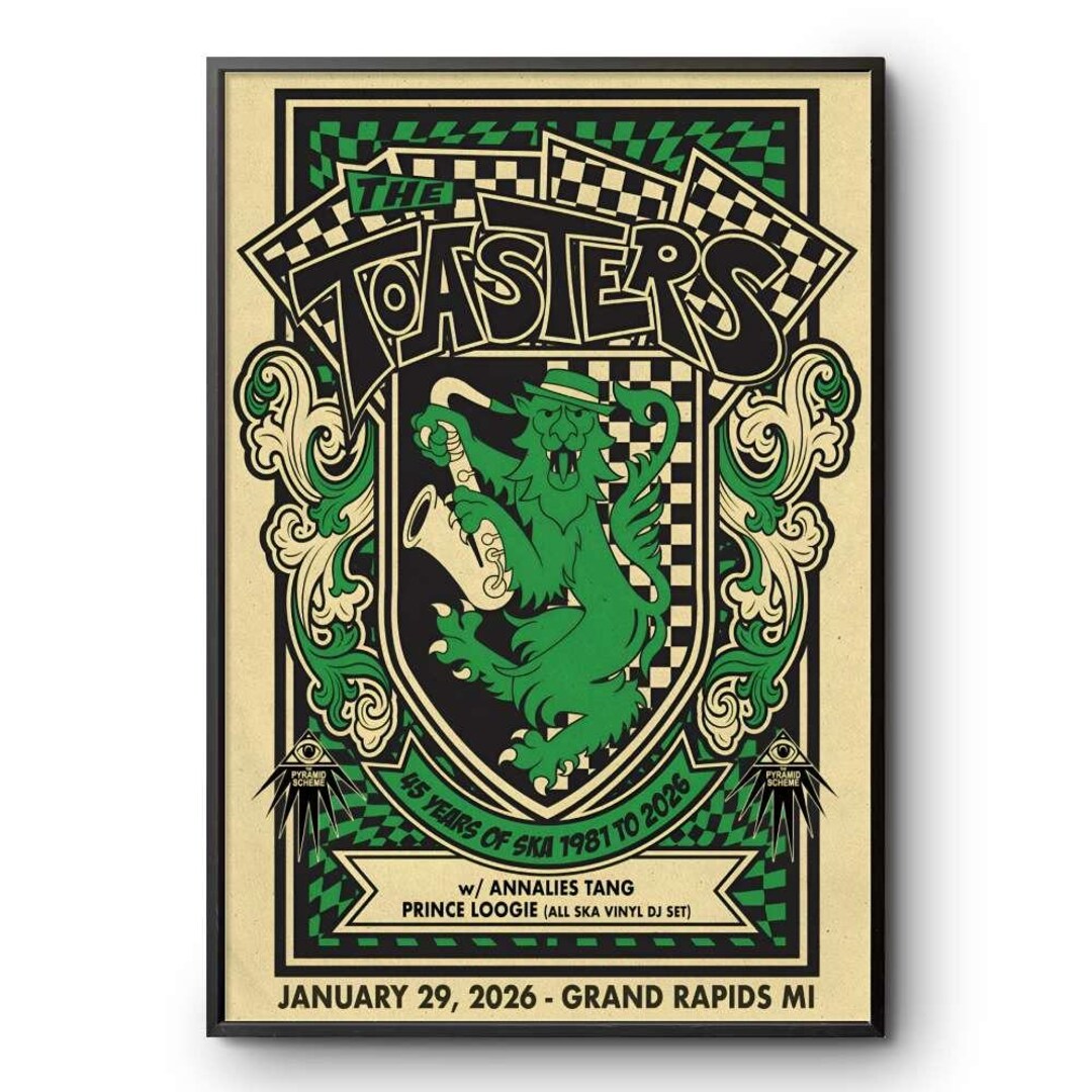 The Toasters Jan 29 2026 Grand Rapids MI Poster - Etsy