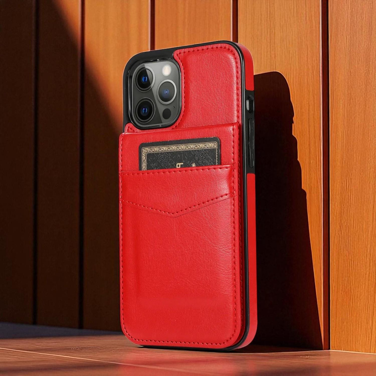 Leather Wallet iPhone Case: Multiple Card Slots, Flip Stand, Folio ...