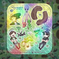Holographic the Amazing Digital Circus Stickers, TADC Vinyl Stickers - Etsy