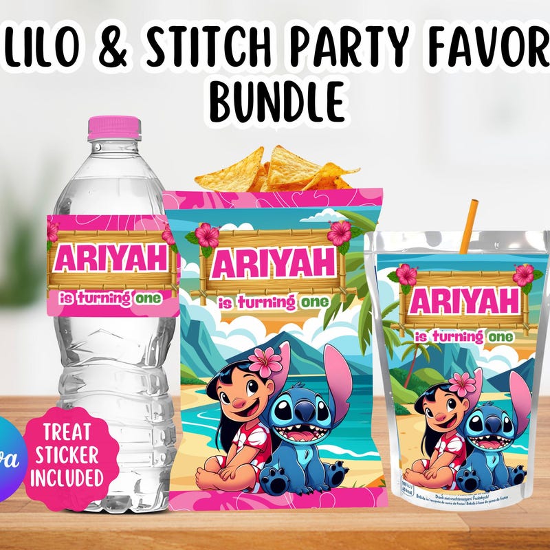 Stitch Favors Template - Etsy UK