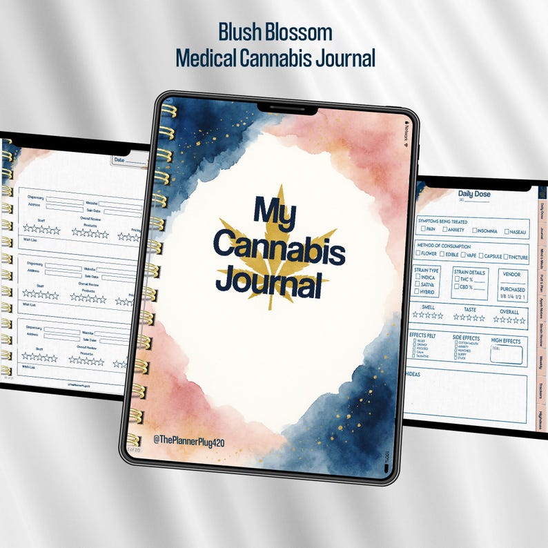 Blush Blossom Medical Cannabis Journal Bundle - Etsy