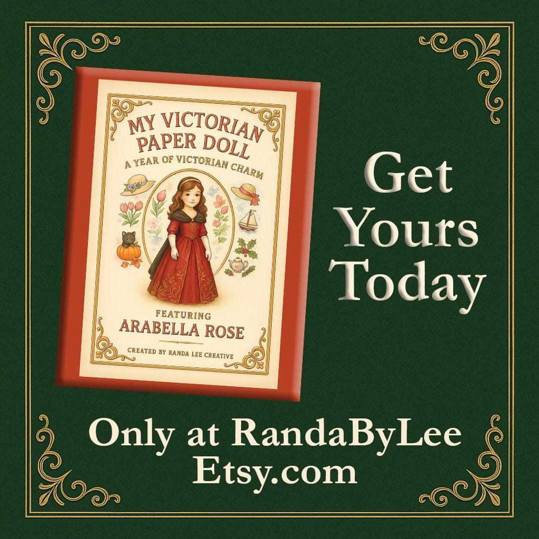 Victorian Paper Doll Collection | Arabella Rose | Printable Vintage ...
