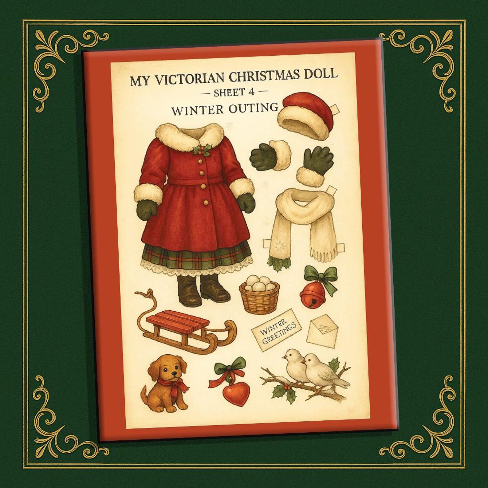 Victorian Paper Doll Collection | Arabella Rose | Printable Vintage ...