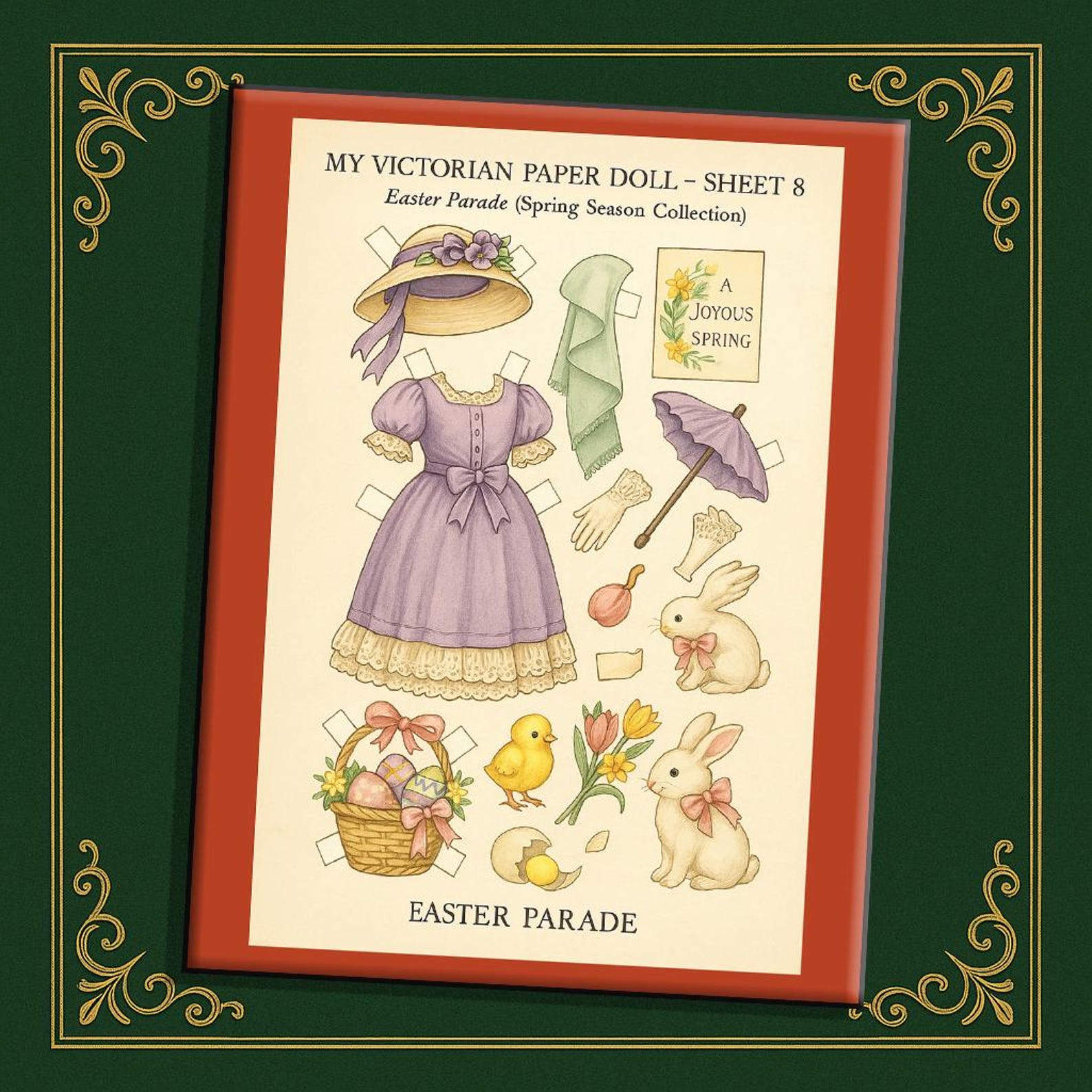 Victorian Paper Doll Collection | Arabella Rose | Printable Vintage ...