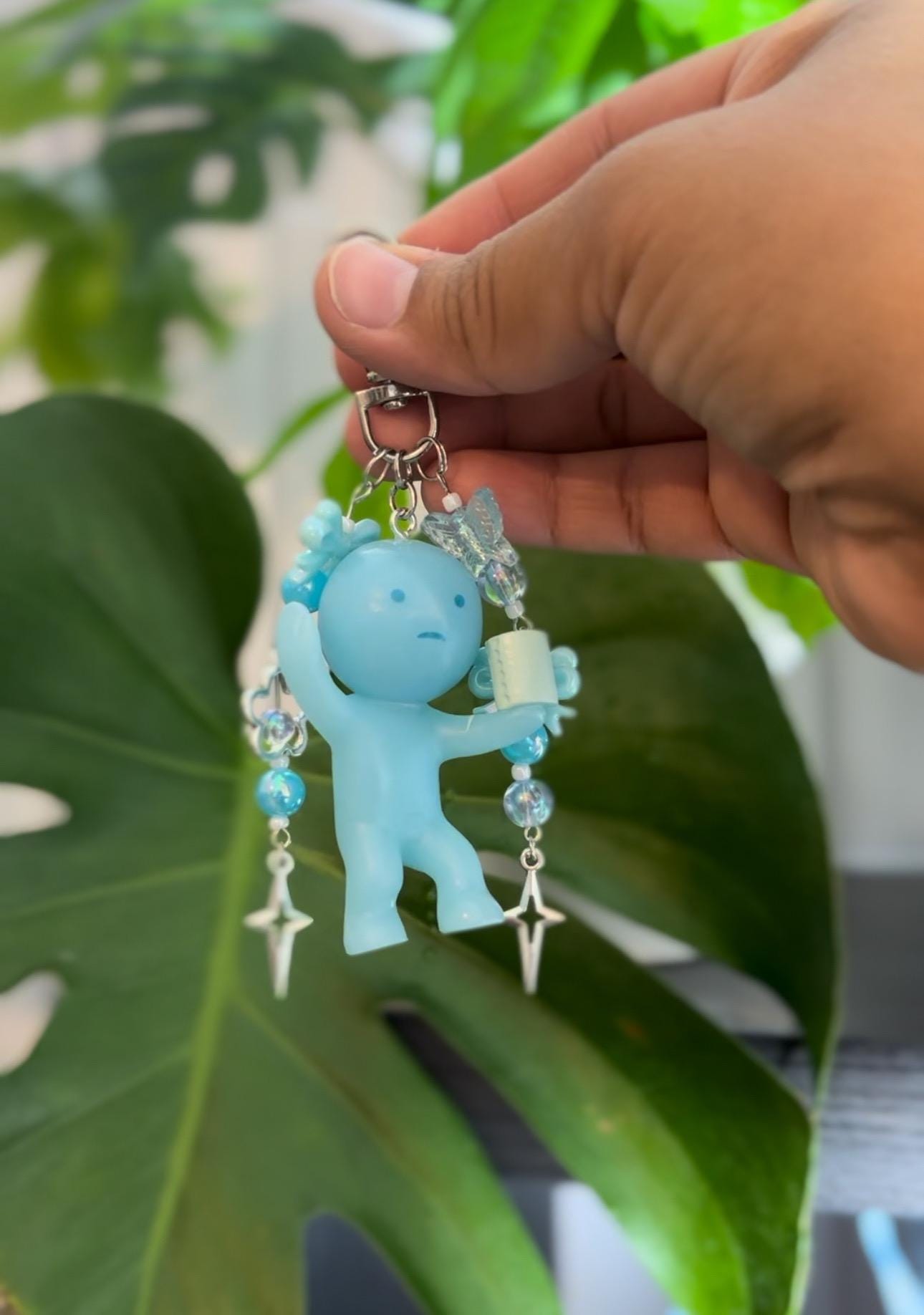 Smiski (dupe) Keychains! Super Cute Smiski Blue Toilet Series Keychains ...