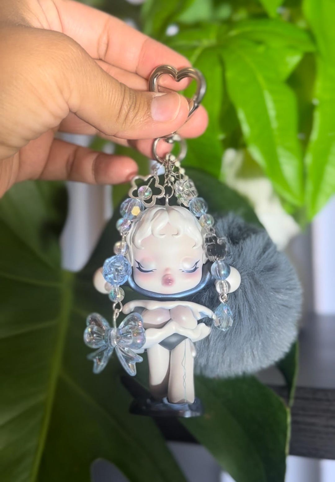 Skull Panda Keychains -skullpanda Custom Keychains -cute Pompom Skull ...