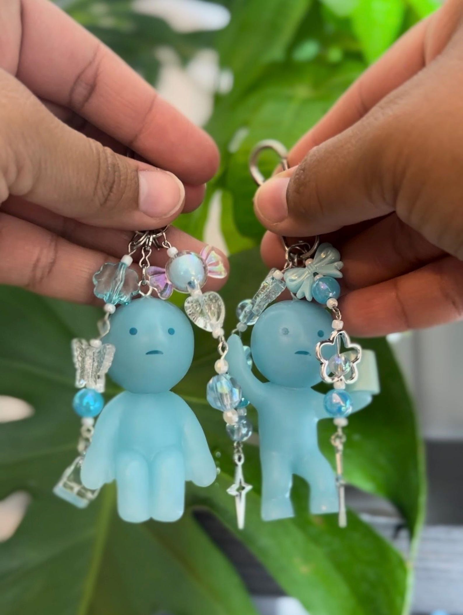 Smiski (dupe) Keychains! Super Cute Smiski Blue Toilet Series Keychains ...