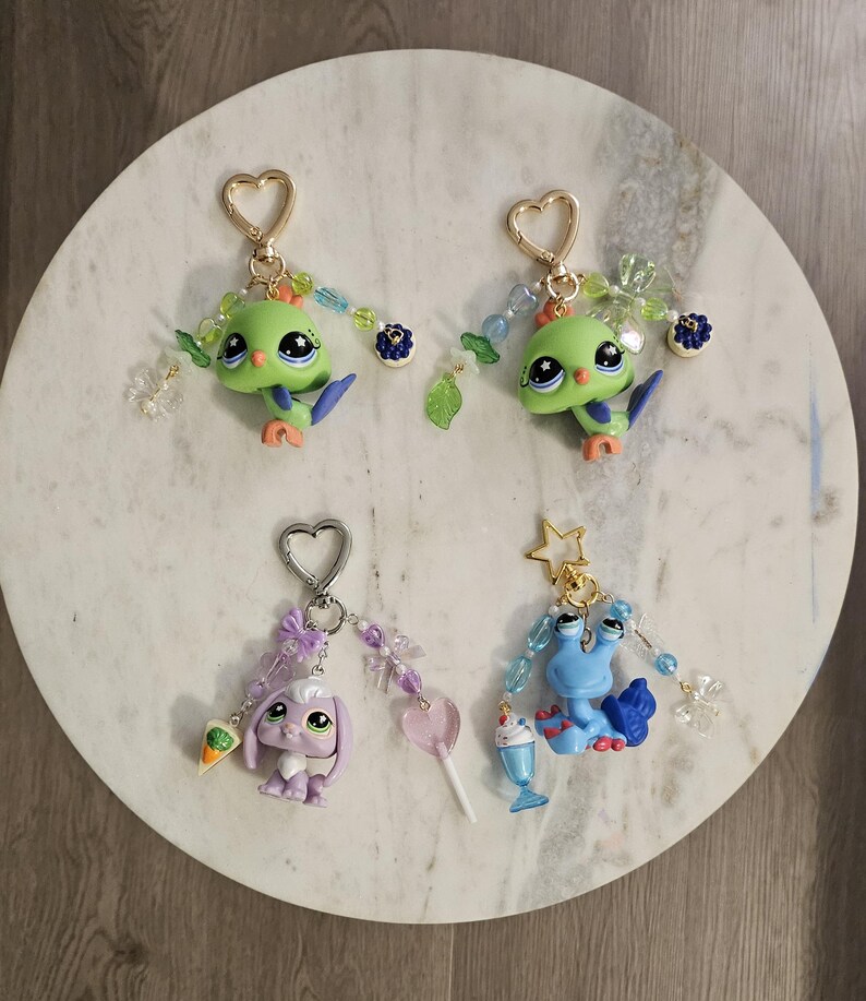 My Little Pet Shop Keychains! -cute Pet Shop Keychains -kawaii - Etsy