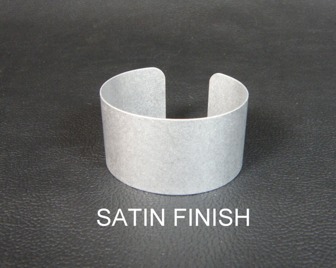 Aluminum Cuff Bracelet Blanks, One Dozen, 1 1/4 Inch X 6 Inch, Satin ...