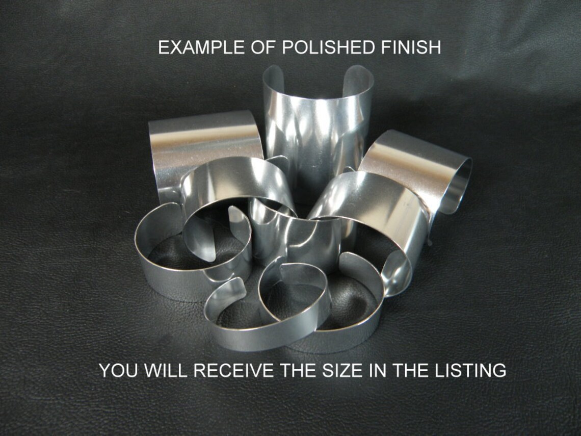 Aluminum Cuff Bracelet Blank 1 1/2 Inch X 6 Inch, Polished, Perfect for ...