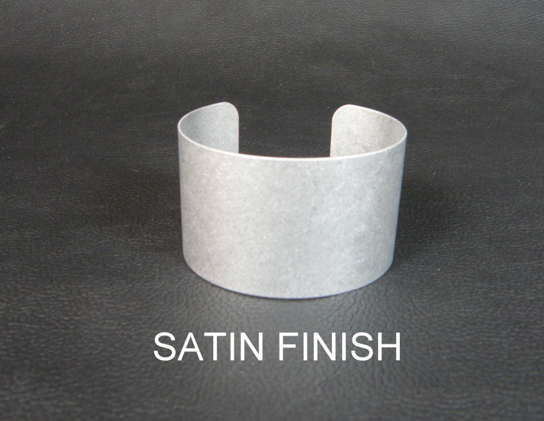 Aluminum Cuff Bracelet Blanks, 1 1/2 Inch X 6 Inch, One Dozen Satin ...