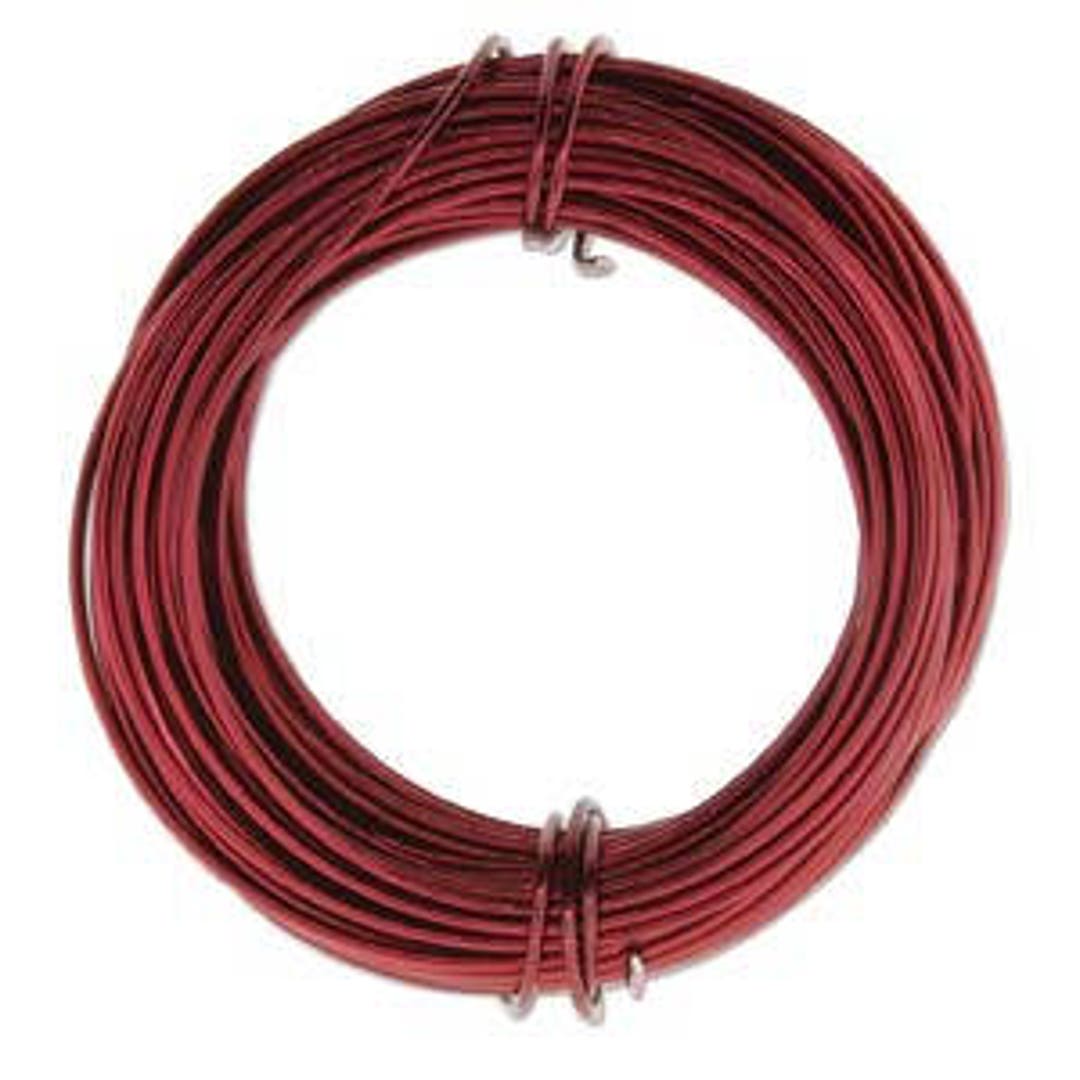 18 Gauge Aluminum Wire, Ox-blood Red Colored Wire for Wire Wrapping ...