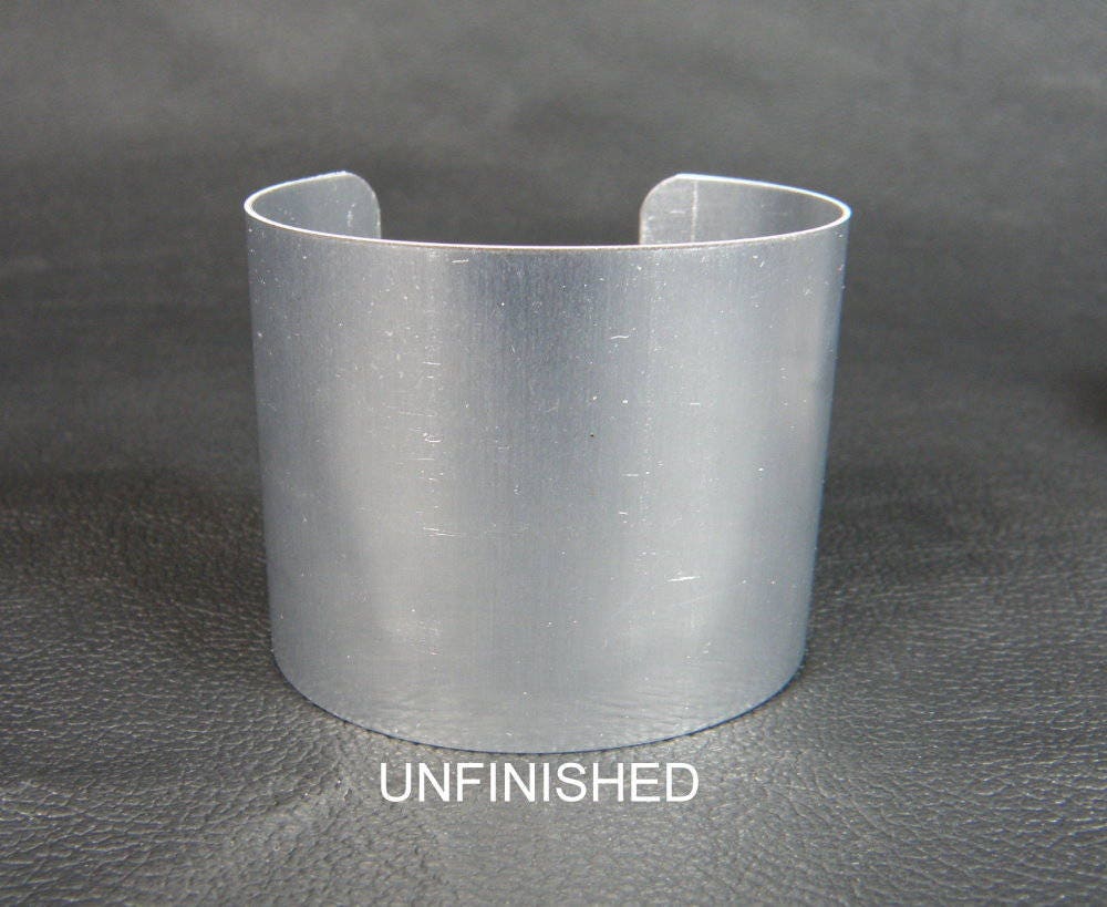 Aluminum Cuff Bracelet Blanks, 2 Inch X 6 Inch, Polished, Perfect for ...