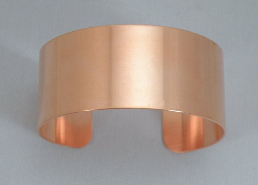 Copper Cuff Bracelet Blank, 1 Inch X 6 Inch, Unfinished Bracelet Base ...