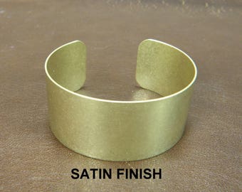 Brass Cuff Bracelet Blank 1 1/4 X 6 Polished | Etsy