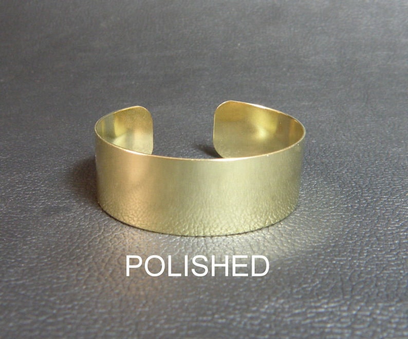 Brass Cuff Bracelet Blank, 3/4