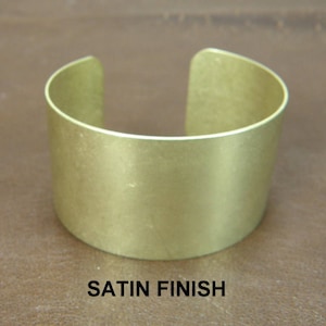 Brass Cuff Bracelet Blank, 1 1/4