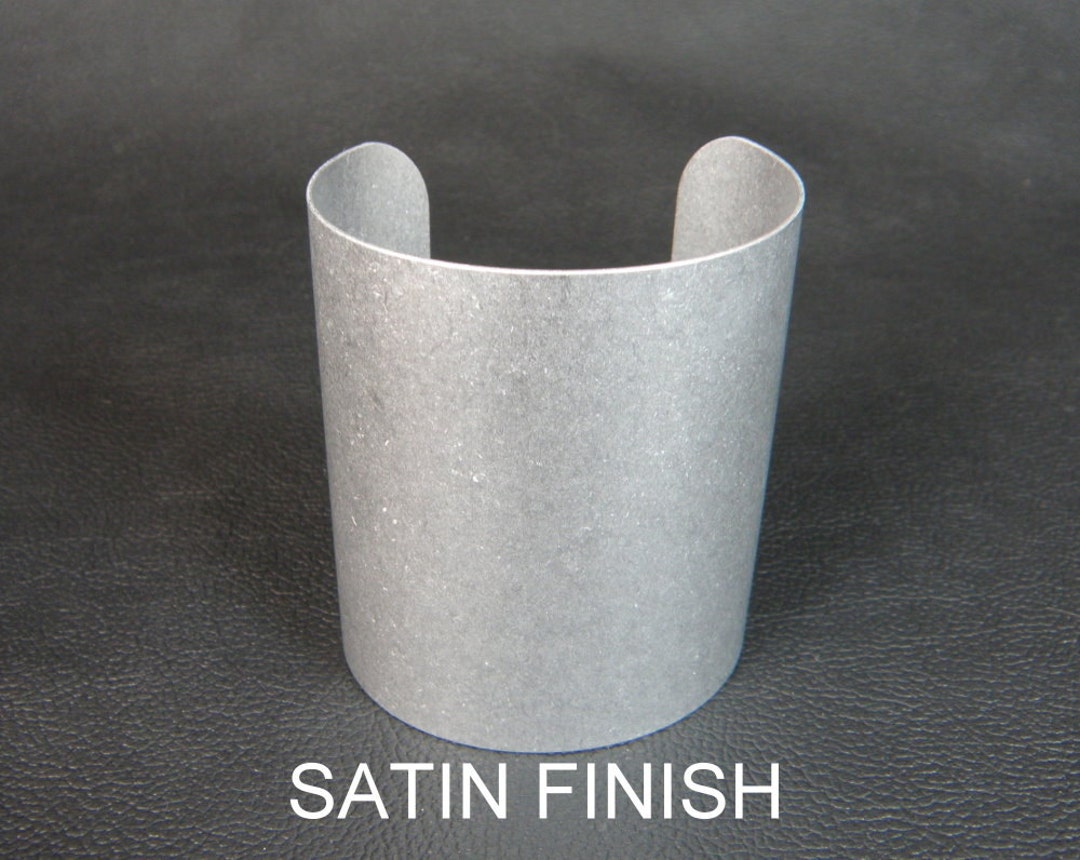 Aluminum Cuff Bracelet Blanks, 3 Inch X 6 Inch, One Dozen, Satin Finish ...