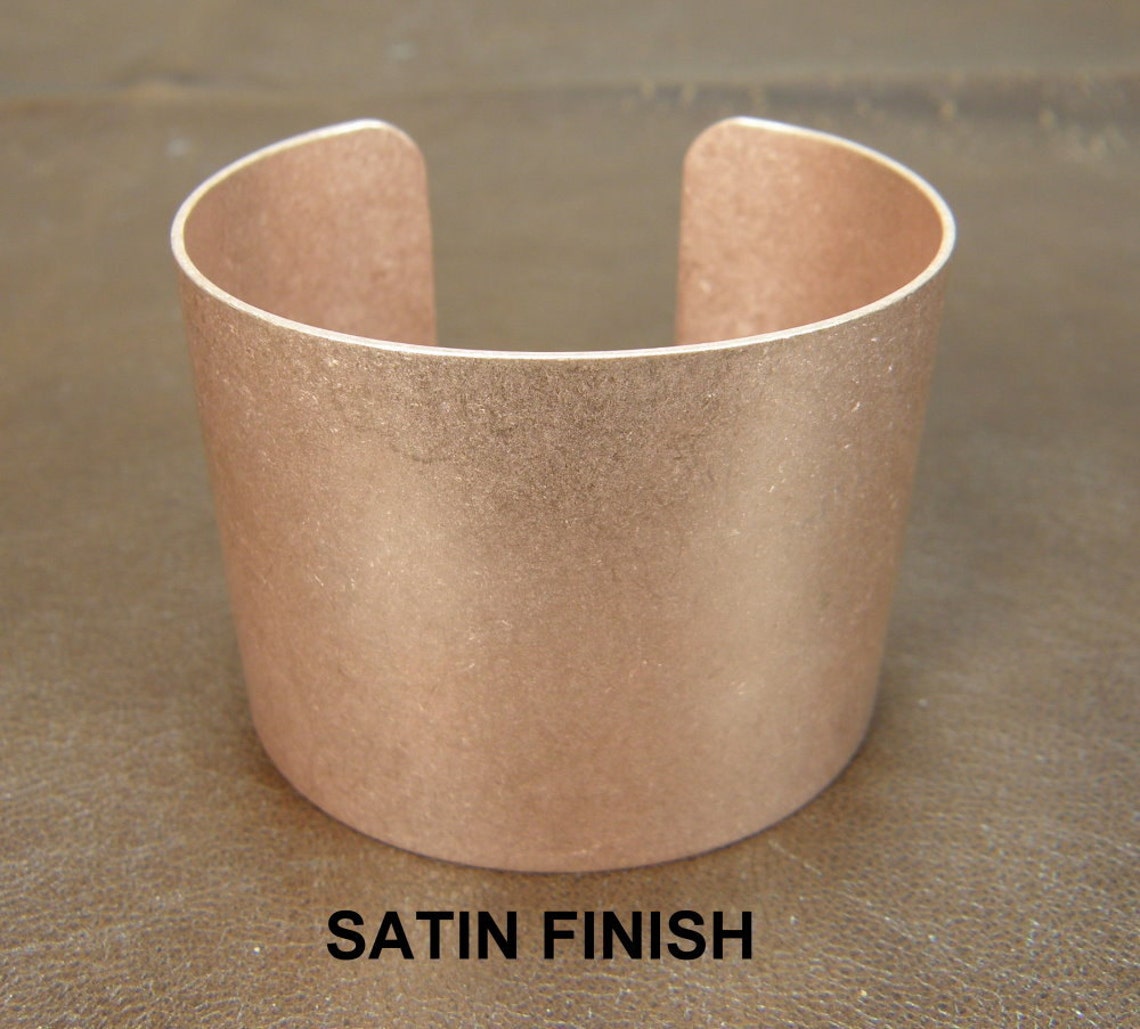 Copper Cuff Bracelet Blanks, Polished or Satin Finish, Set of 7 for ...