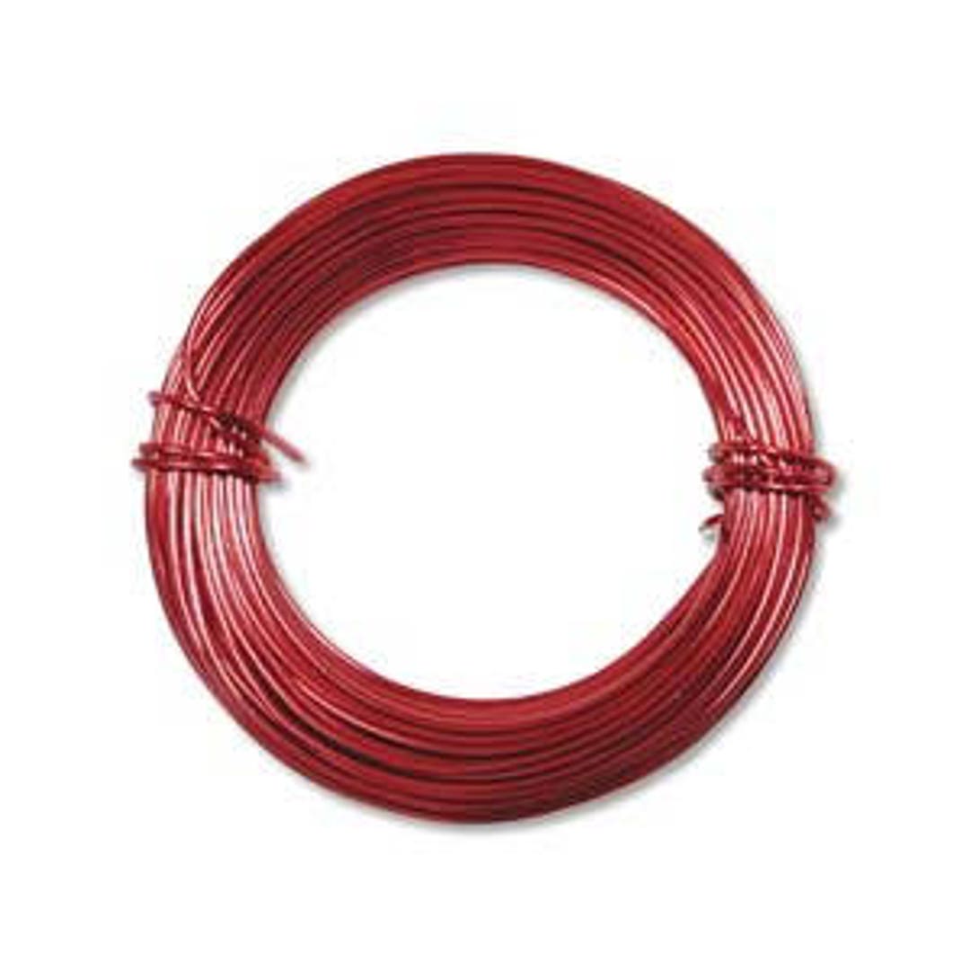 18 Gauge Aluminum Wire, Red Colored Wire for Wire Wrapping, Jewelry ...