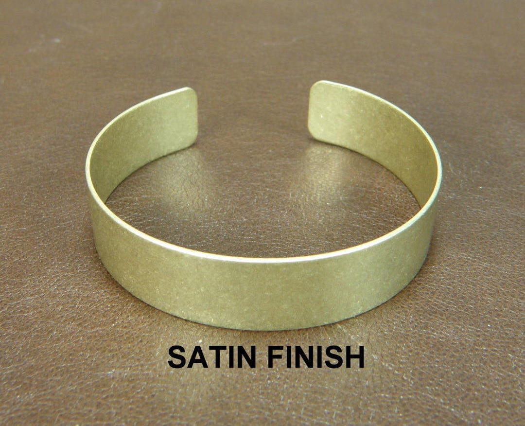 Brass Cuff Bracelet Blank, 1/2