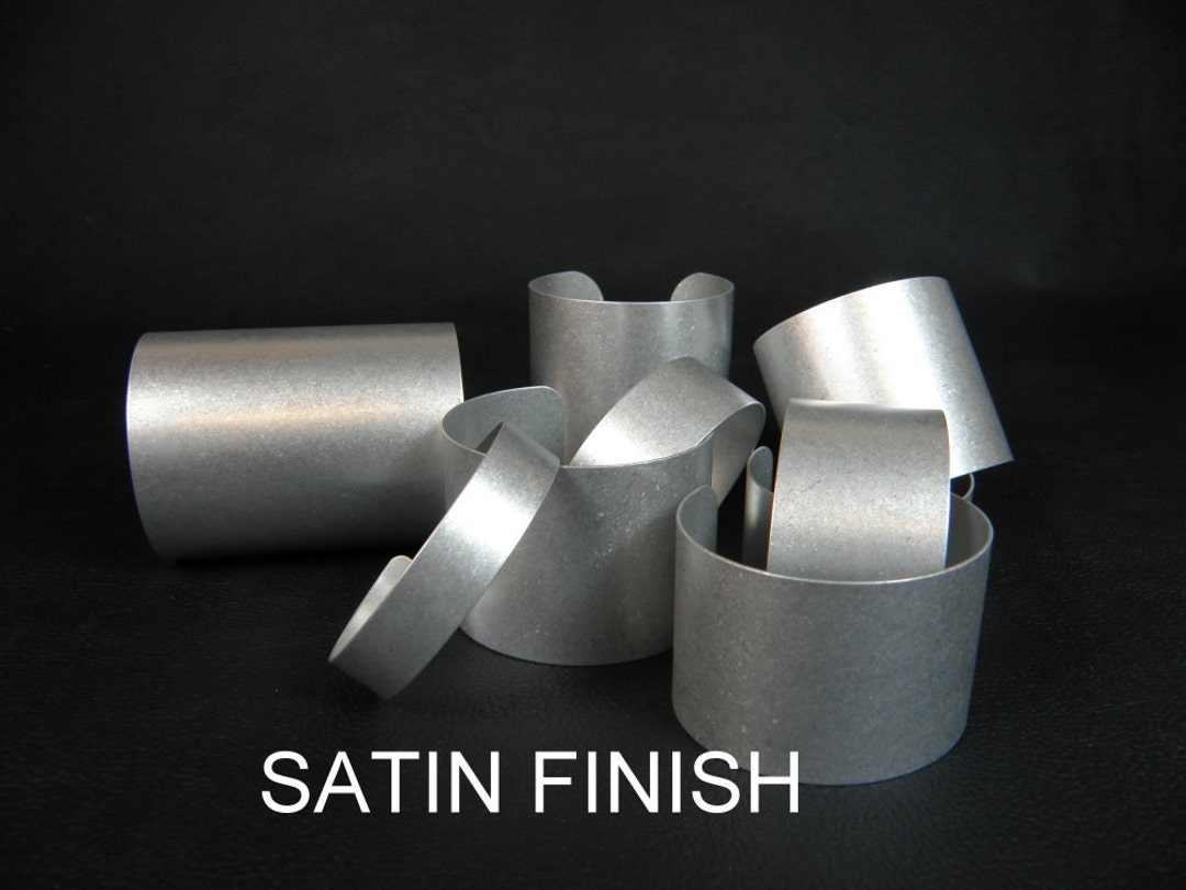 Aluminum Cuff Bracelet Blanks, Mixed Dozen, Satin Finish for Polymer ...