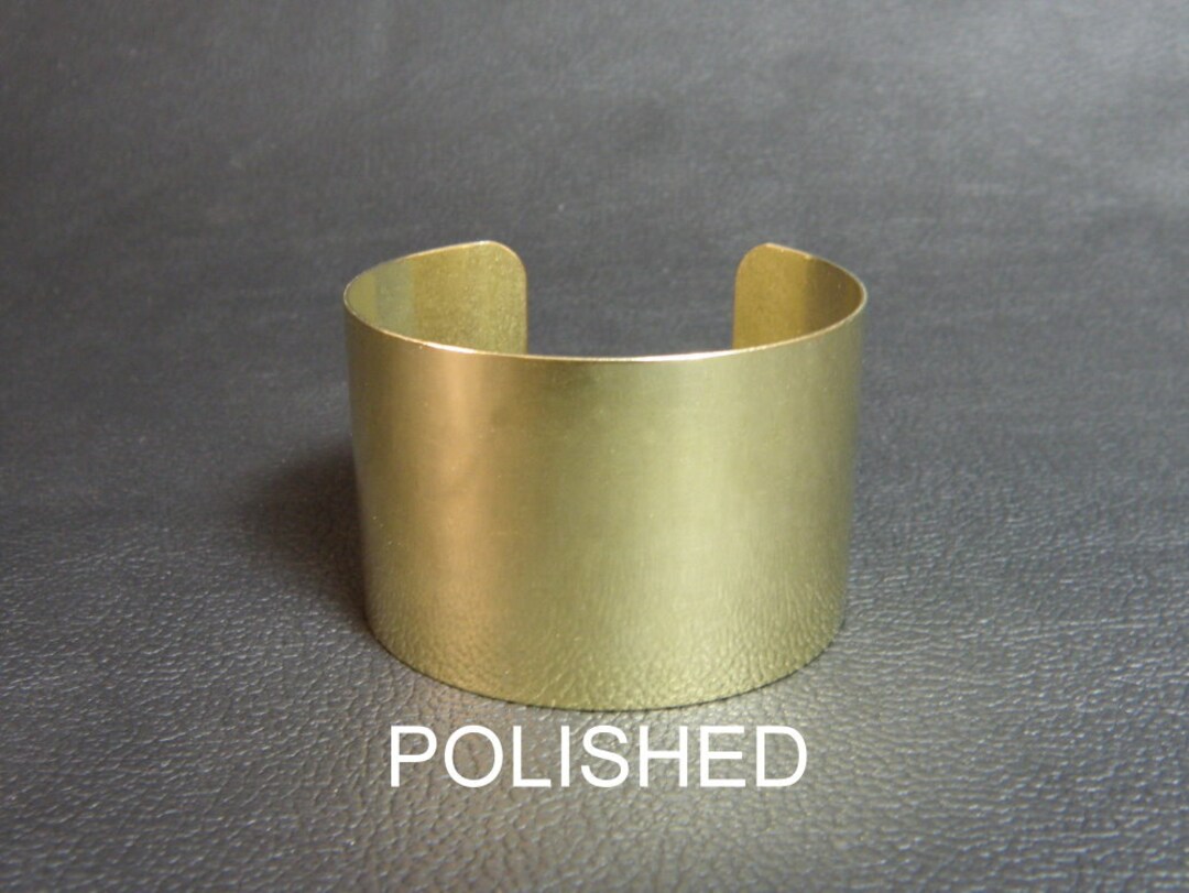 Brass Cuff Bracelet Blank, 1 3/4