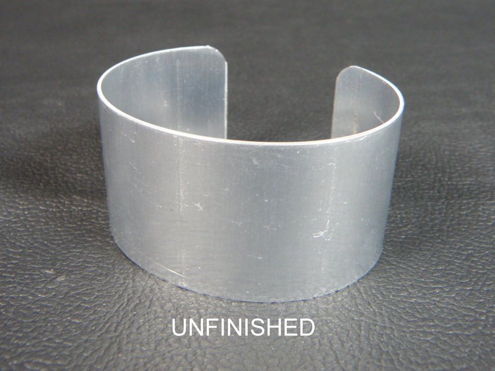 Aluminum Cuff Bracelet Blanks, 20 Gauge, 1 1/4 Inch X 6 Inch, Set of 12 ...