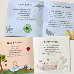 Personalized Nursery Rhymes Book, Custom Baby Name Storybook, Baby ...