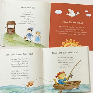 Personalized Nursery Rhymes Book, Custom Baby Name Storybook, Baby ...