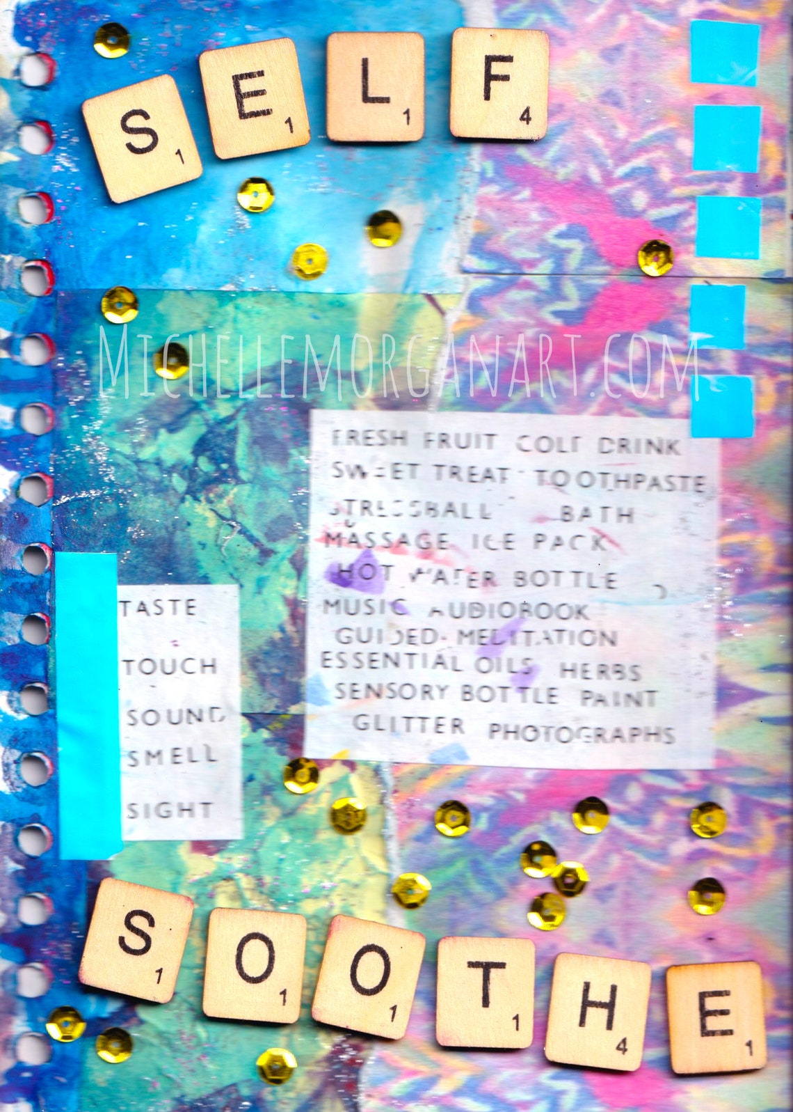 Self Soothe DBT Art Mindfulness Art A4 A3 Archival | Etsy