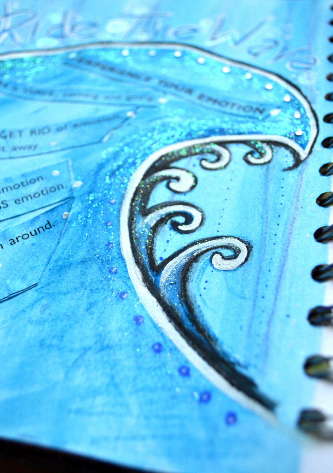 Mindfulness Ride the Wave A4 Archival Quality Art Print - Etsy UK